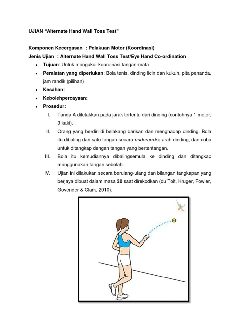 UJIAN Alternate Hand Wall Tost | PDF