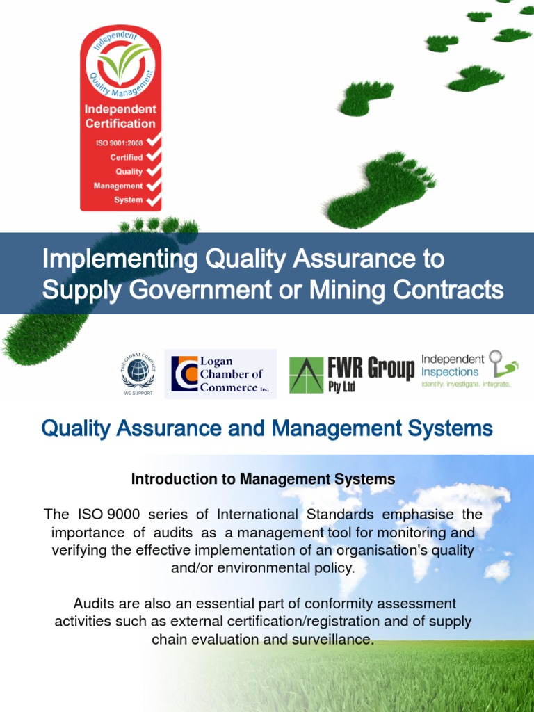 Quality Assurance for Government Contracts | PDF
