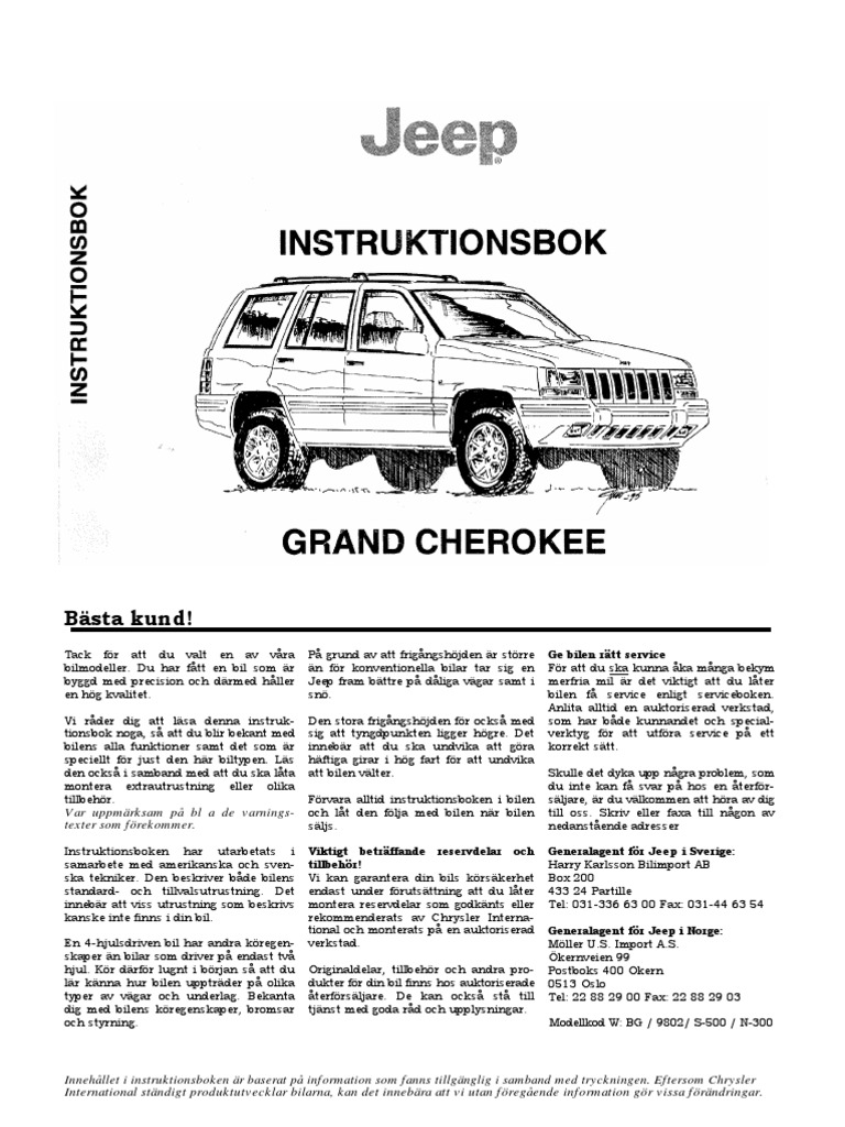 Jeep Manual Svenska | PDF