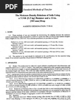 Aashto T 99 (Method) | PDF | Soil | Density