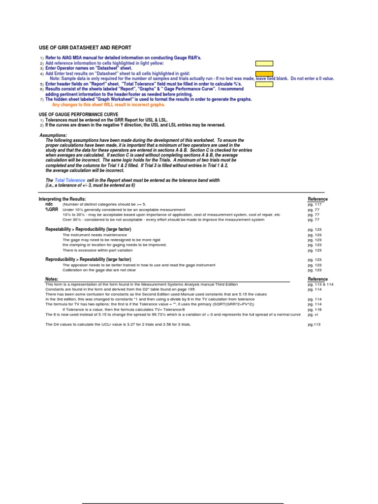 08 Msa GRR Example 1 | Download Free PDF | Standard Deviation ...