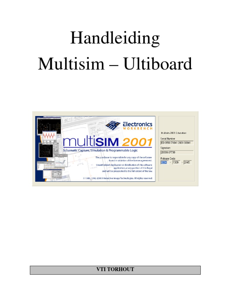 Handleiding Multisim Ultiboard | PDF