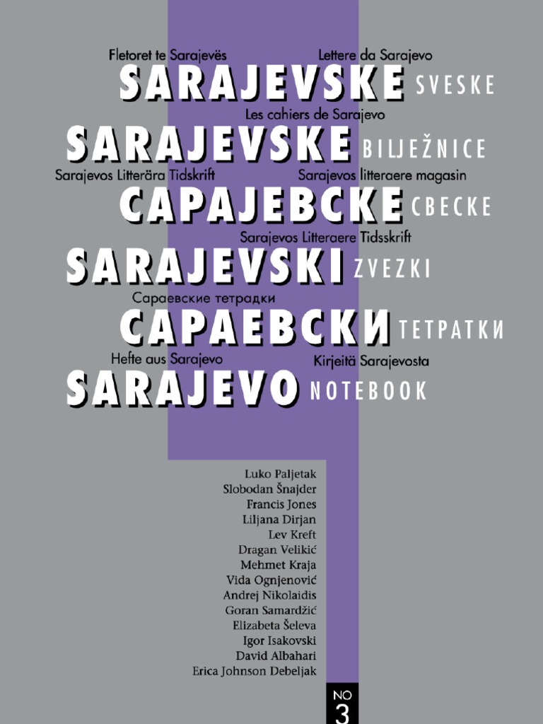 Sarajevske Sveske Broj 3-2003 | PDF