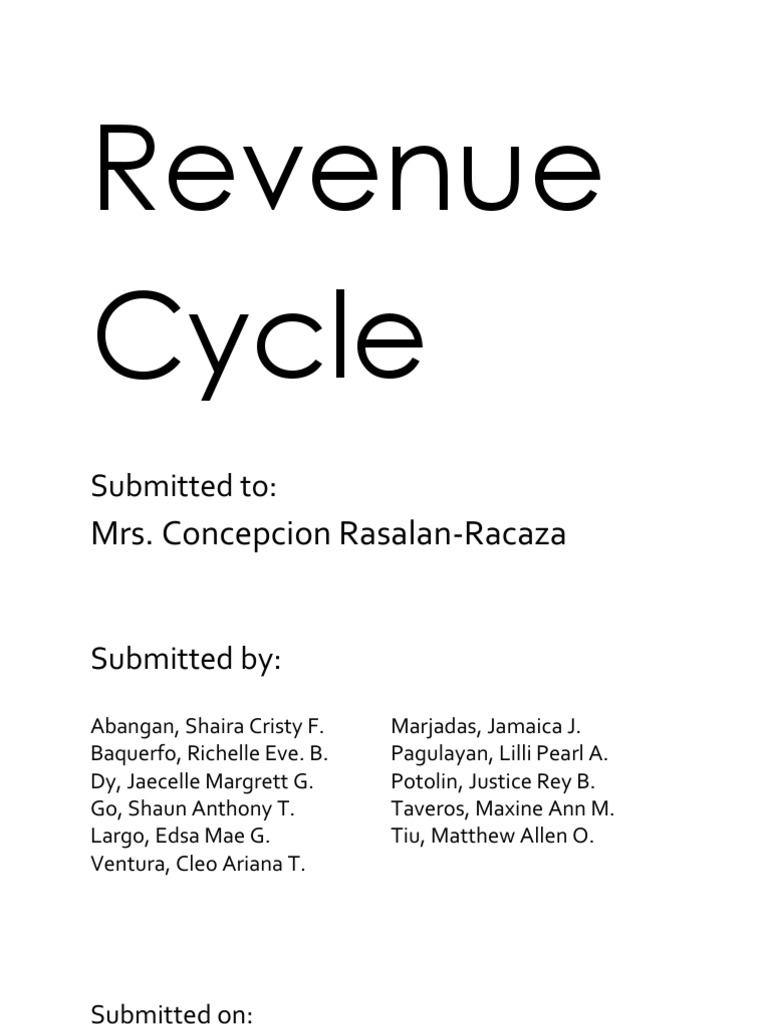 Revenue Cycle Activities | PDF | Invoice | Debits And Credits