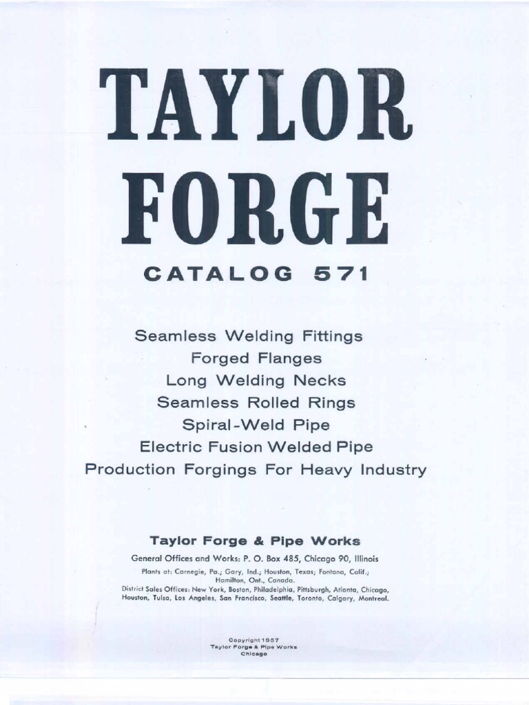 Taylor Forge | PDF
