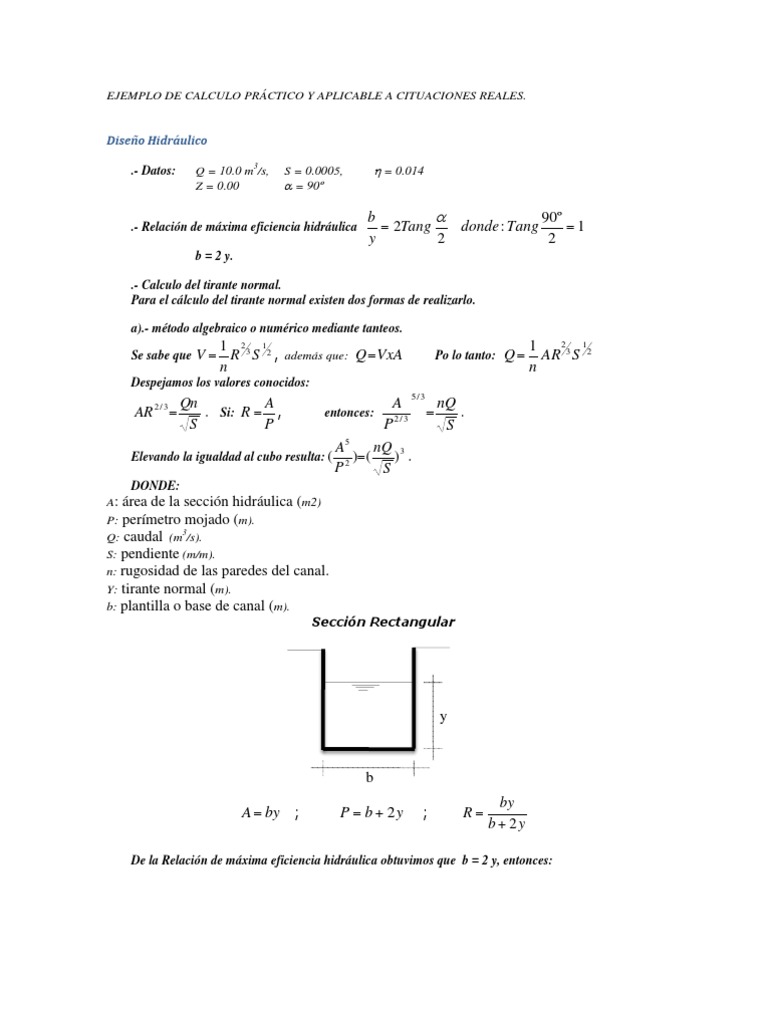 Canal Rectangular. | PDF