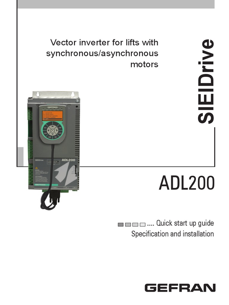 Adl 200 Gefran | Electric Motor | Power Inverter