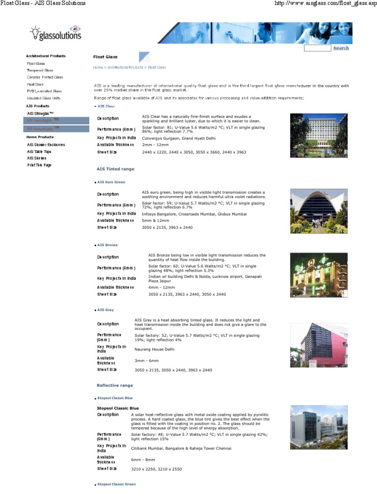 AIS Glass So | PDF | Glasses | Building Insulation