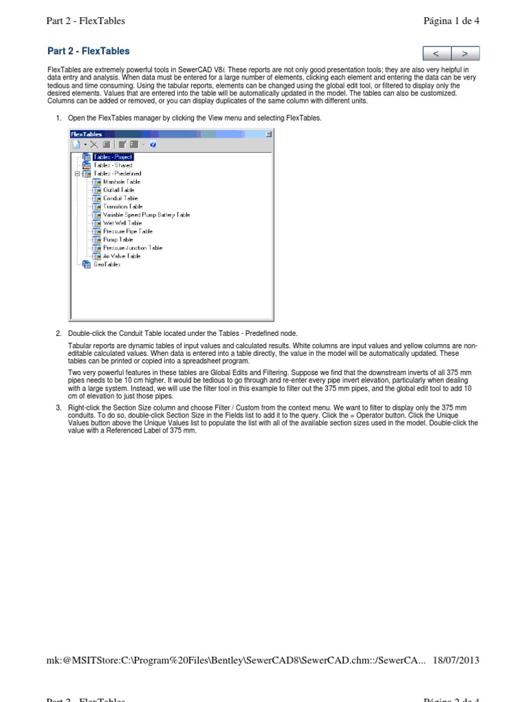Parte 2.-Flex Tables | PDF | Table (Database) | Spreadsheet
