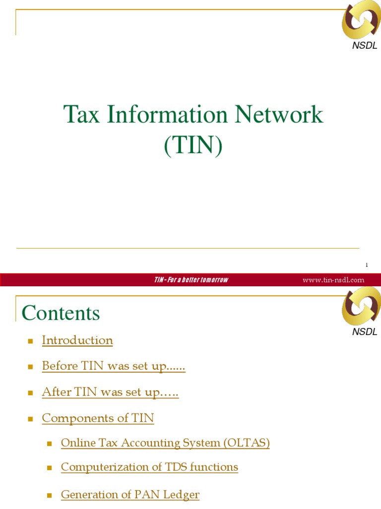 Tax Information Network (TIN) Ver 1.0 | PDF | Tax Refund | Payments