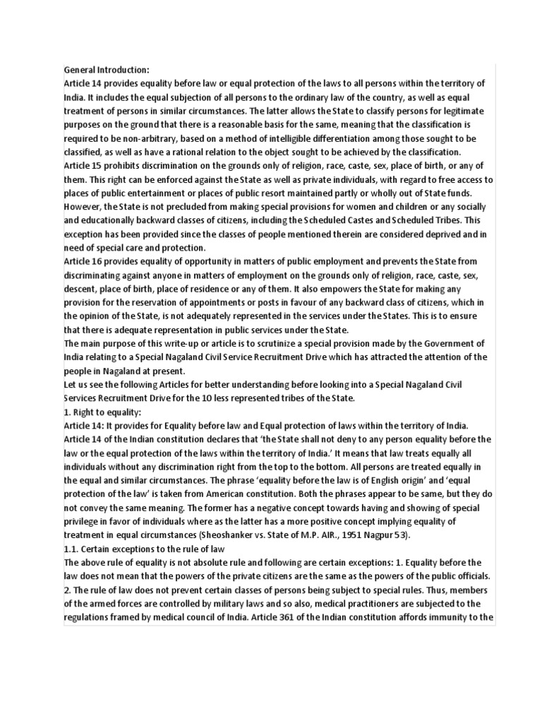 Protective Discrimination 2 | PDF | Discrimination | Ethical Principles