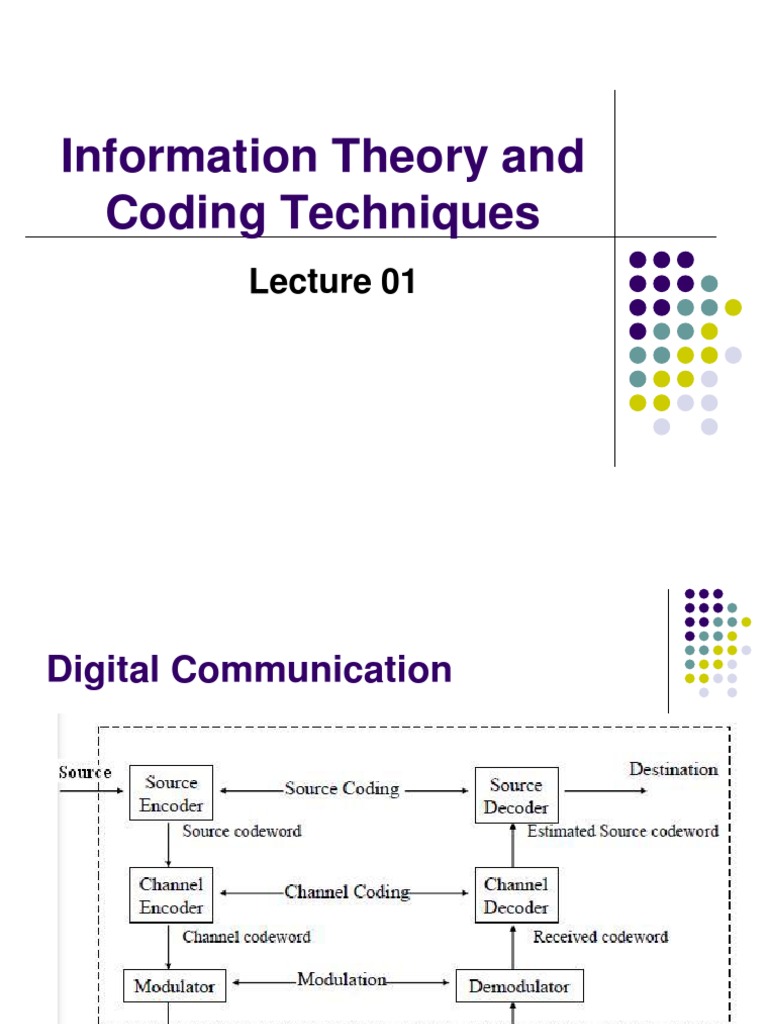 IT Lec 01 (TELE Engineering) | PDF | Channel (Communications) | Signal ...