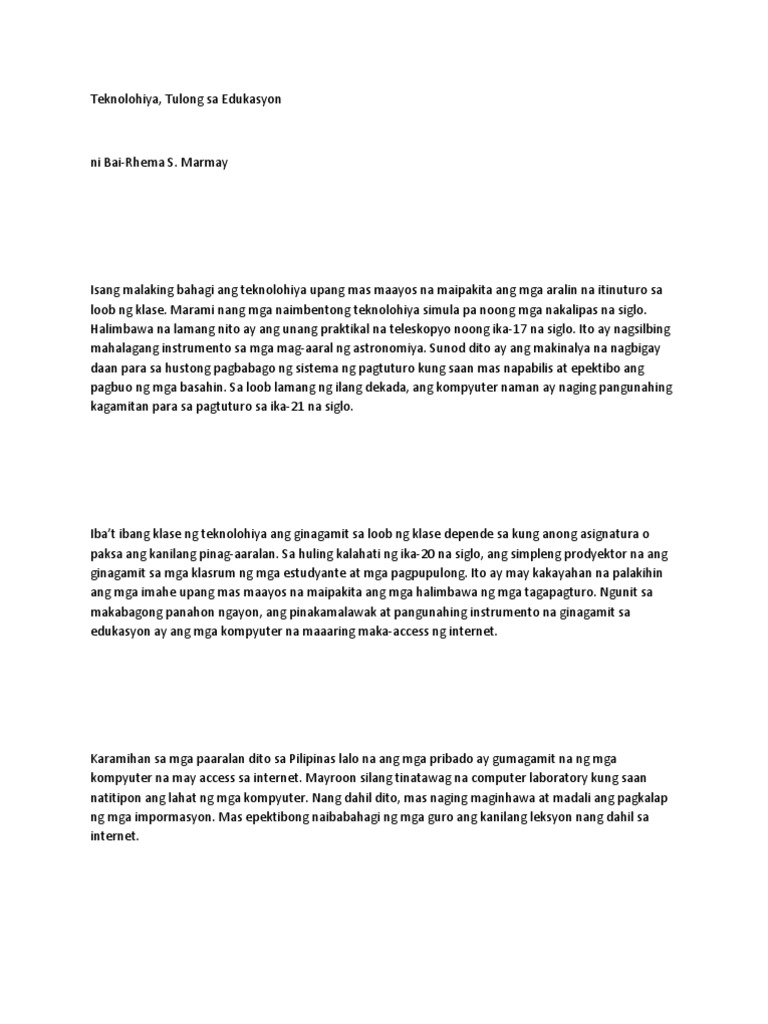 Artikulo 3 Sa Filipino | PDF