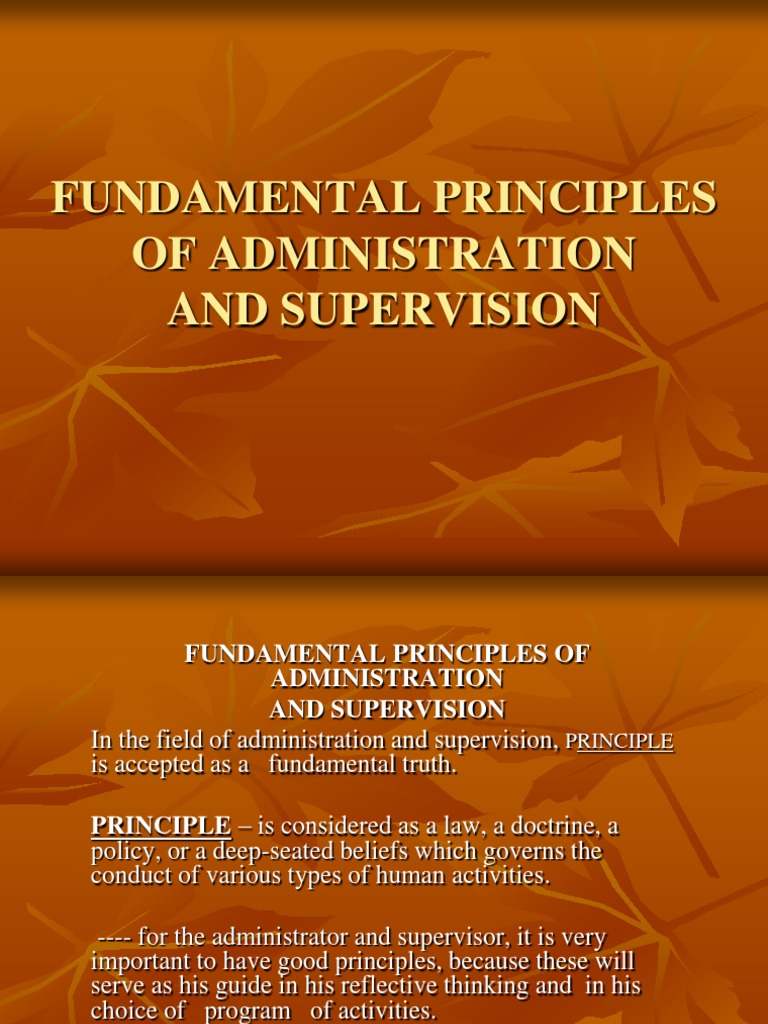 Administration and Supervision | PDF | State School | Philosophy Of ...