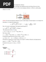 Mechanical Vibration Solved Examples | PDF | Equations Of Motion | Force