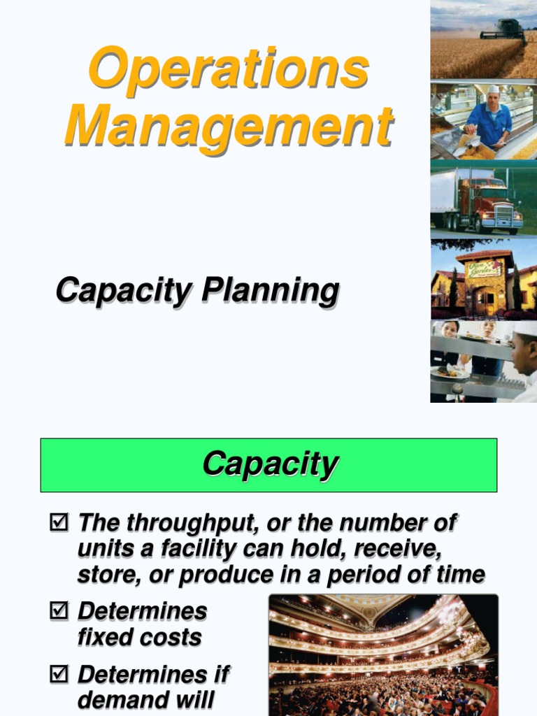 Capacity Planning | PDF | Production And Manufacturing | Microeconomics