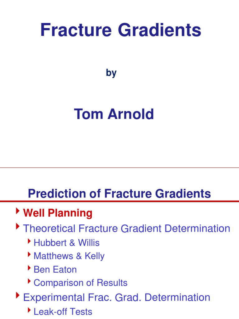 Fracture Gradients | PDF | Pressure | Applied And Interdisciplinary Physics