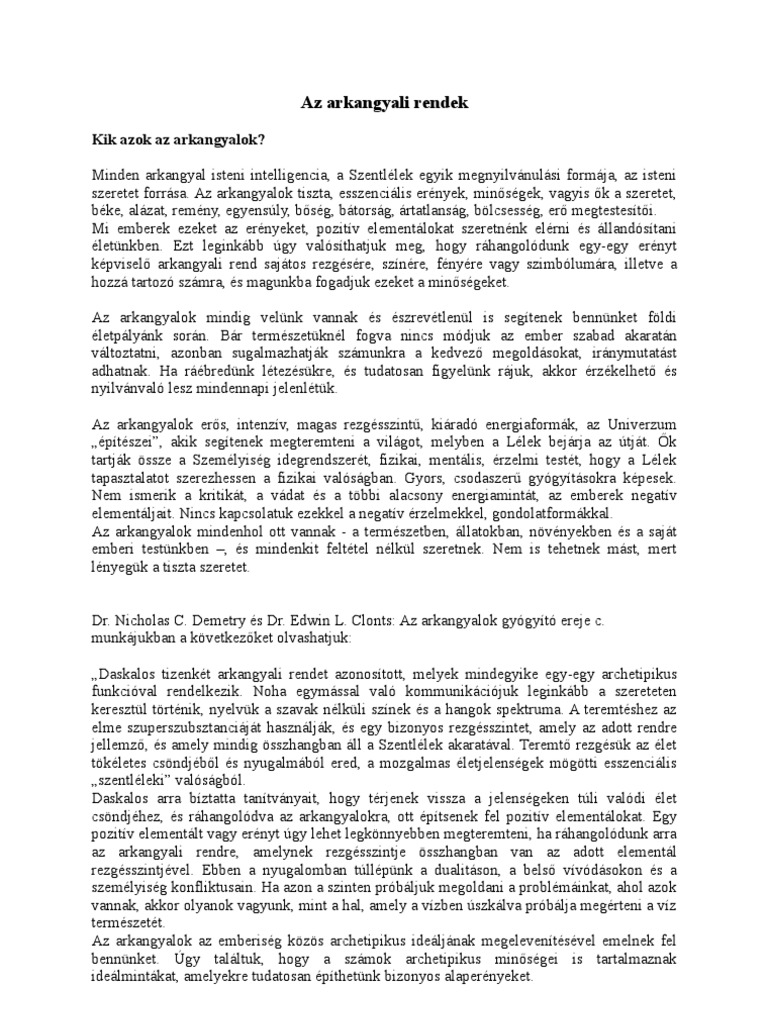 Arkangyalok | PDF