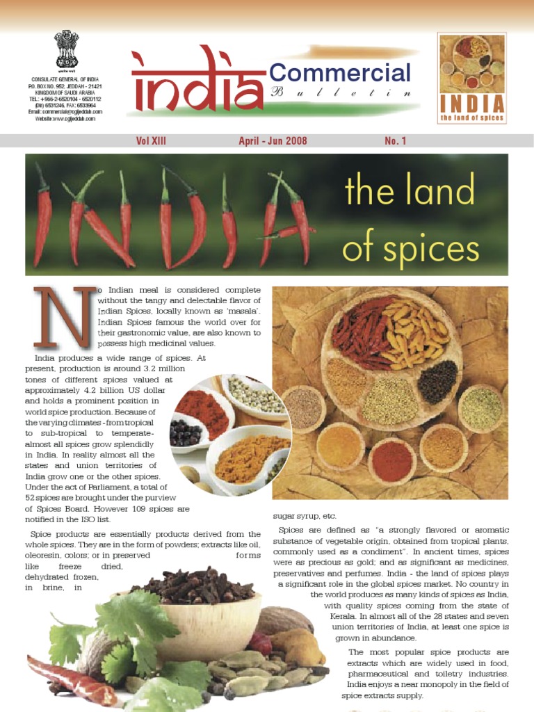 About Spice Govt Report | PDF | Organic Farming | Curry
