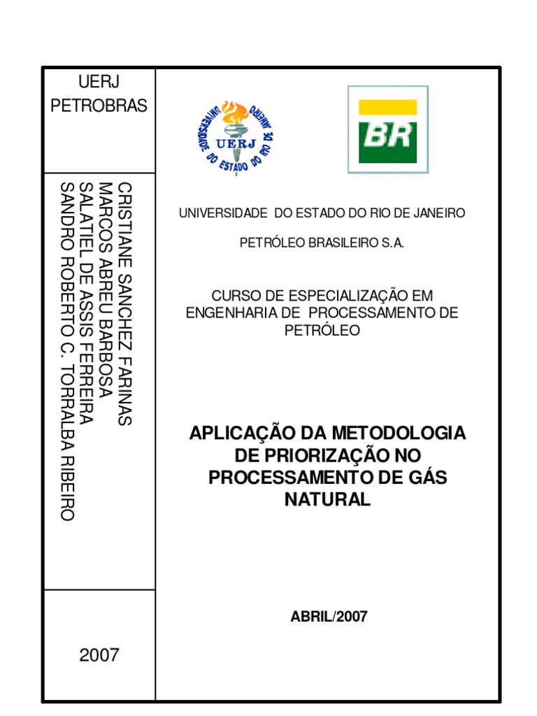 Aplicação Da Metodologia de Priorização No Processamento de Gas Natural ...
