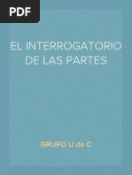 Cuestionario Interrogatorio de Parte | PDF | Confesión (ley ...