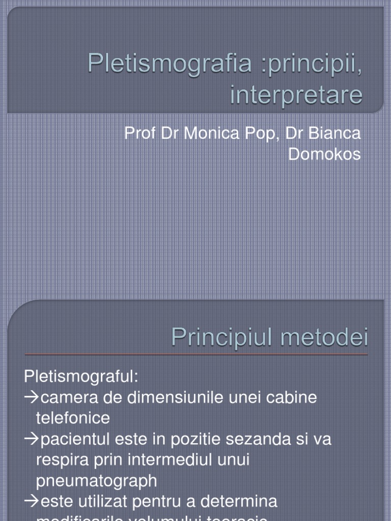 Pletismografia | PDF