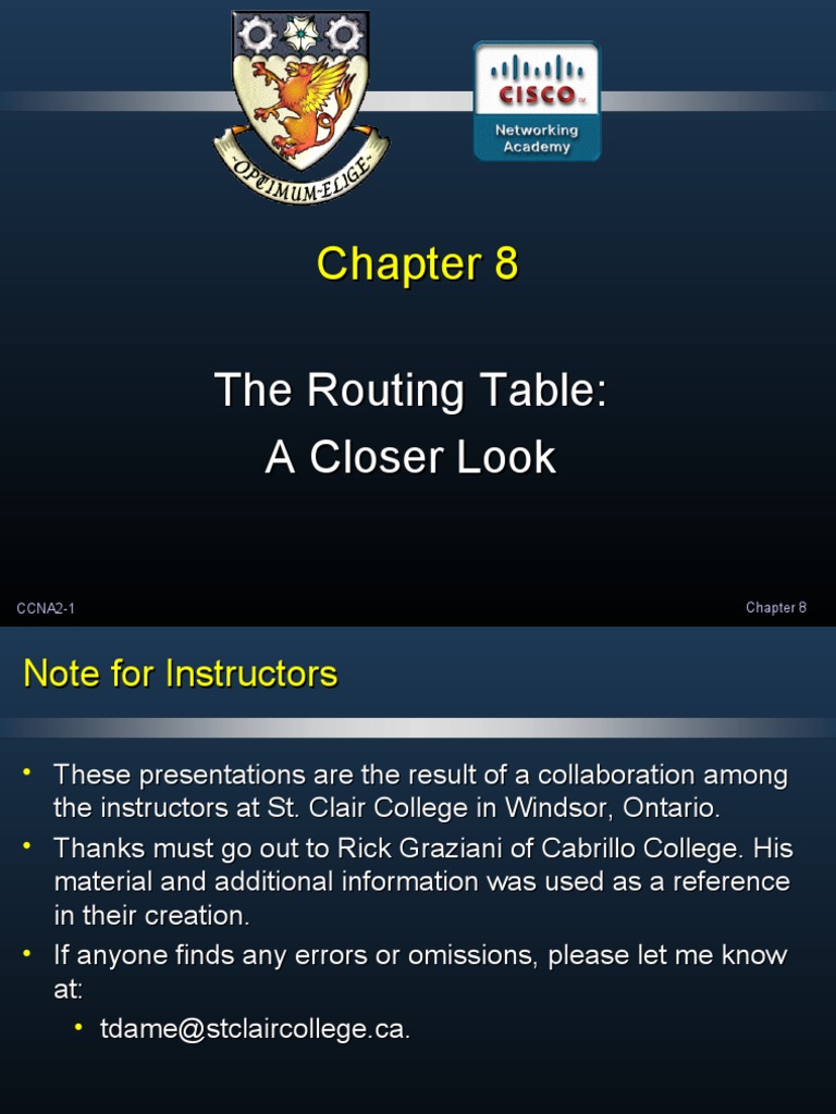 CCNA Cisco Routing Protocols and Concepts | PDF | Routing | Router (Computing)