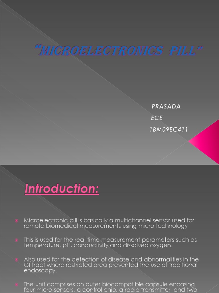 Microelectronics Pill | PDF | Sensor | Integrated Circuit