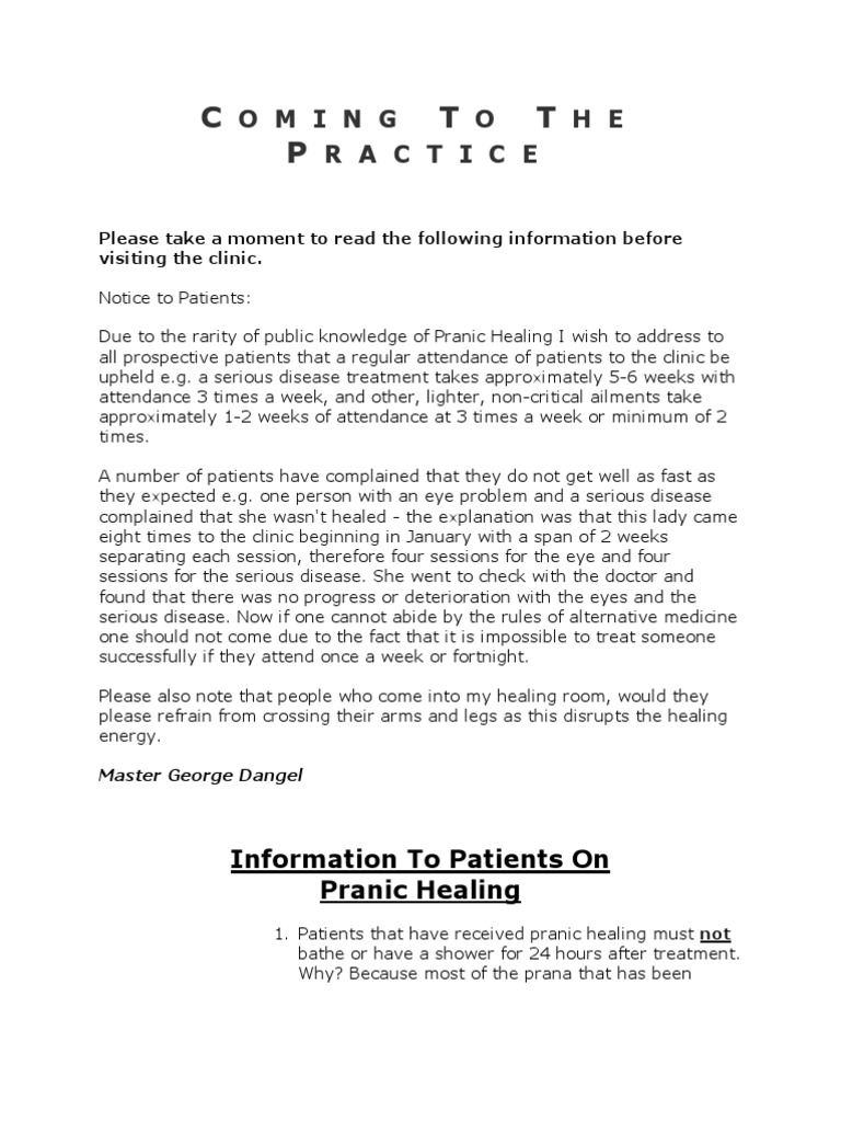 Pranic Healing Protocol for Patient | Alternative Medicine | Prana