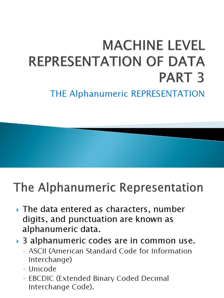 Machine Level Representation of Data Part 3 | PDF | Binary Coded ...