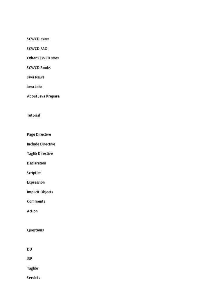 SCWCD Exam | PDF | Java Server Pages | Hypertext Transfer Protocol