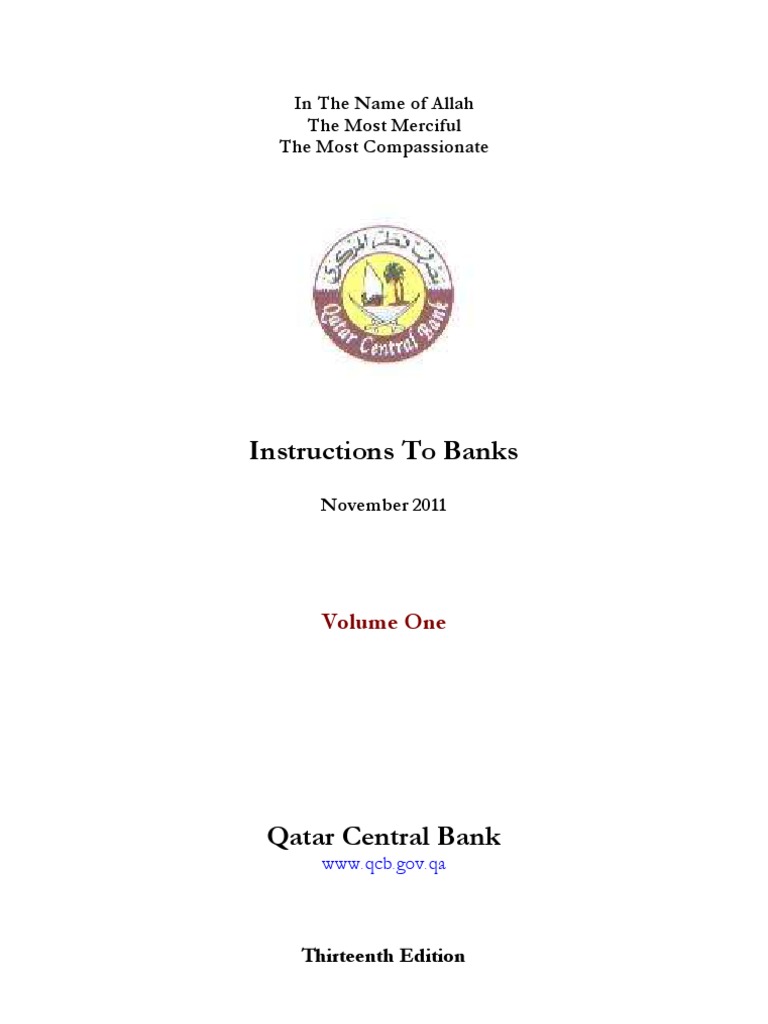 QCB Instructions to Banks - Nov 2011 | PDF