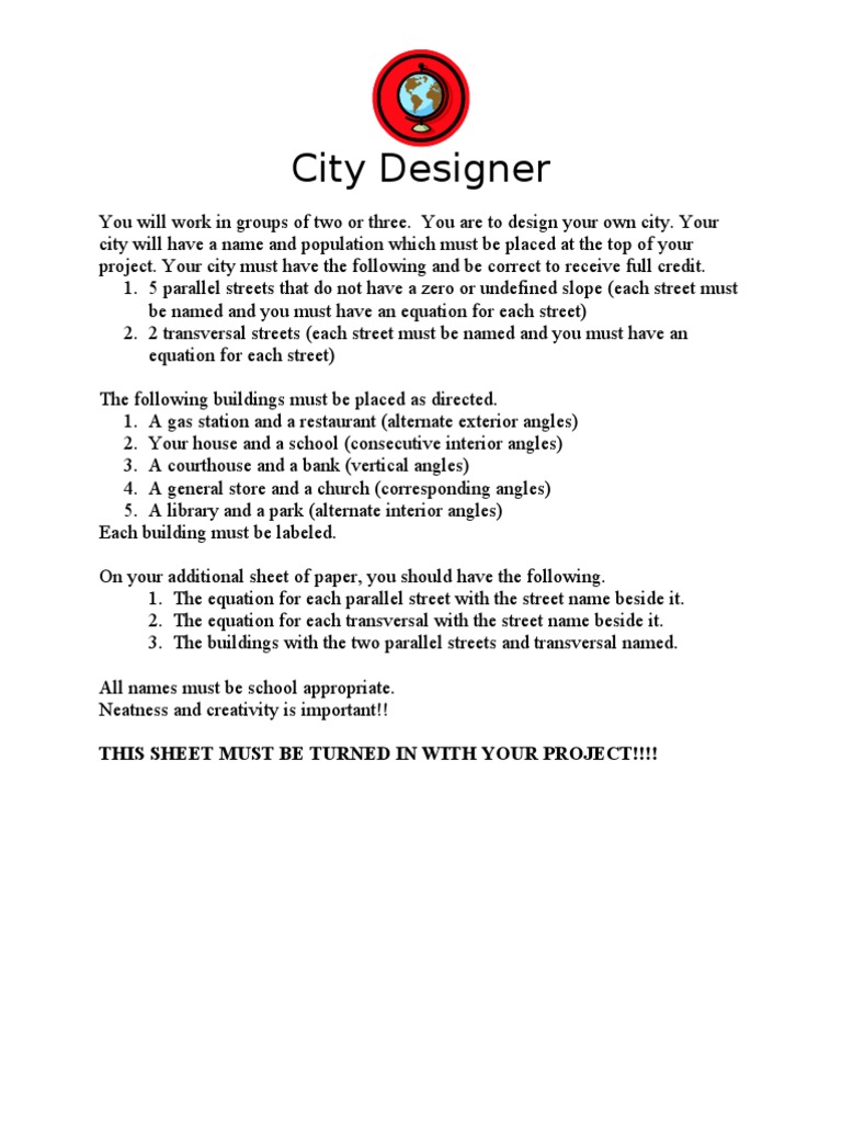 Parallel City Design Project Guide | PDF
