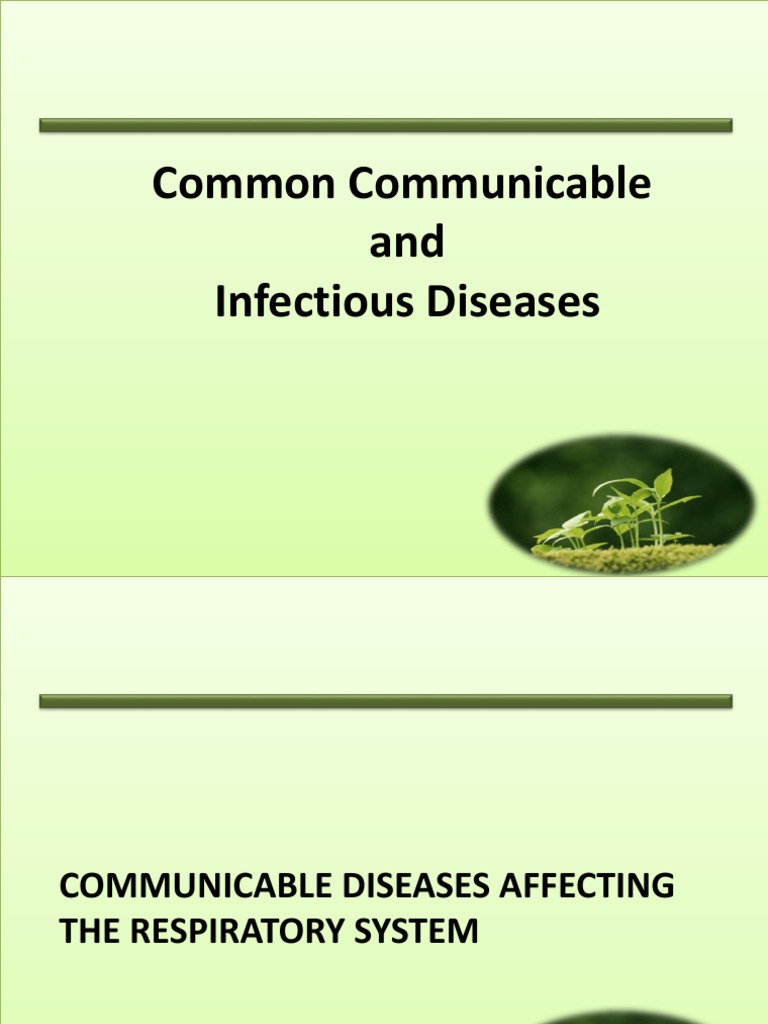 Common Communicable diseases | Infection | Public Health