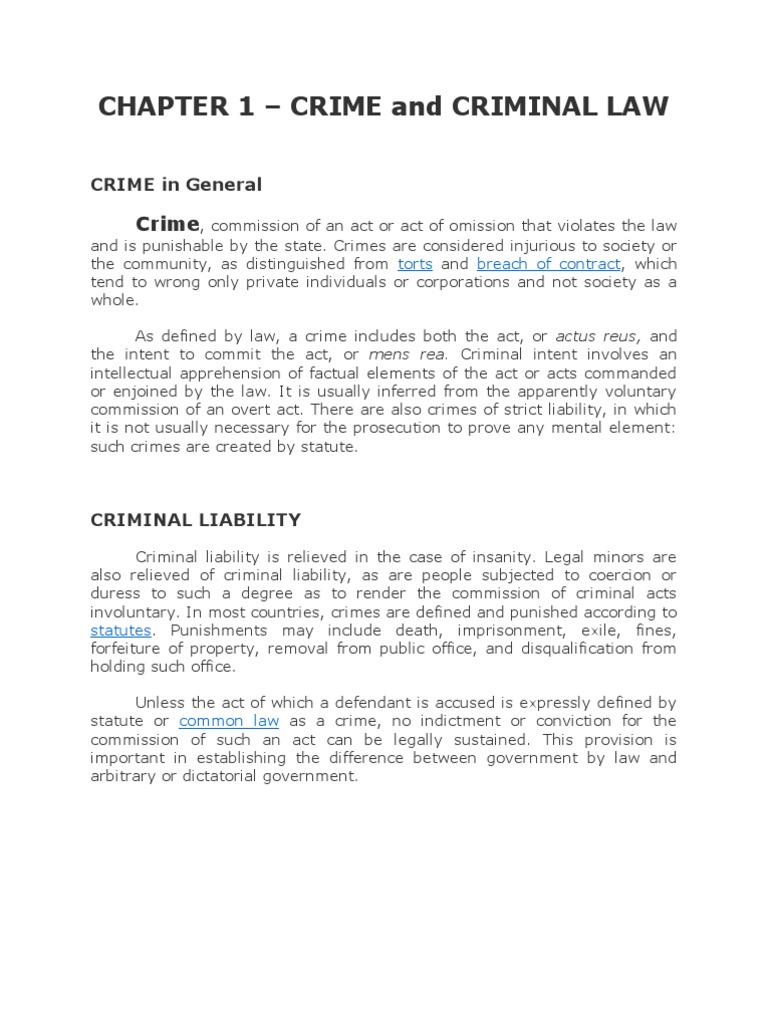 Understanding Crime and Criminal Law | PDF | Mens Rea | Criminology