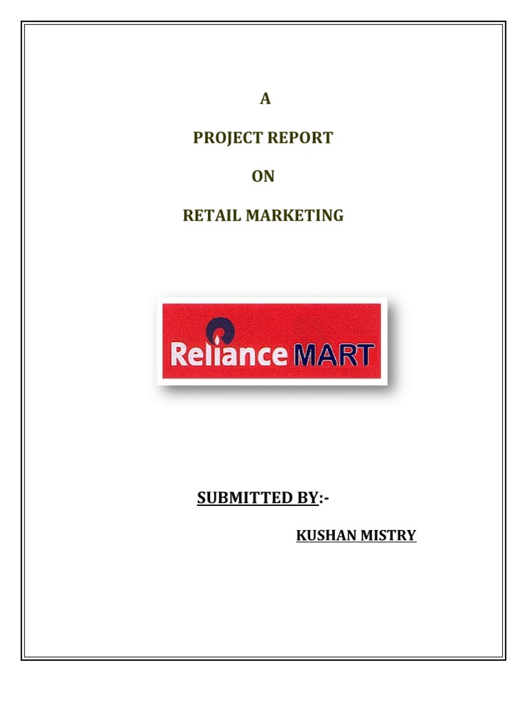 Reliance Mart | PDF | Retail | Brand