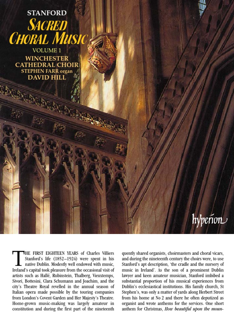 Stanford Sacred Choral Music Vol.1 Booklet | PDF | Entertainment (General) | Leisure