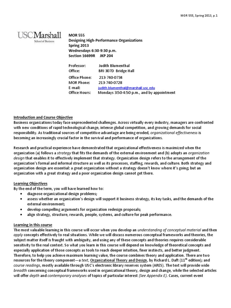 Mor 555 | PDF | Strategic Management | Academic Dishonesty