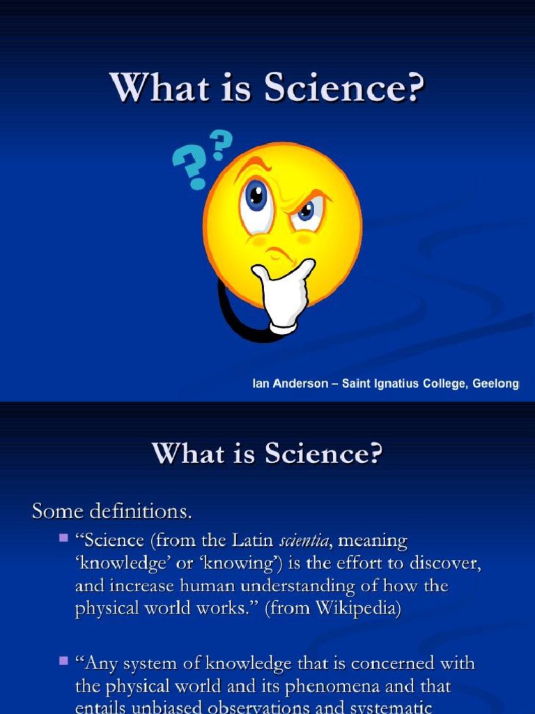 What Is Sicence | PDF