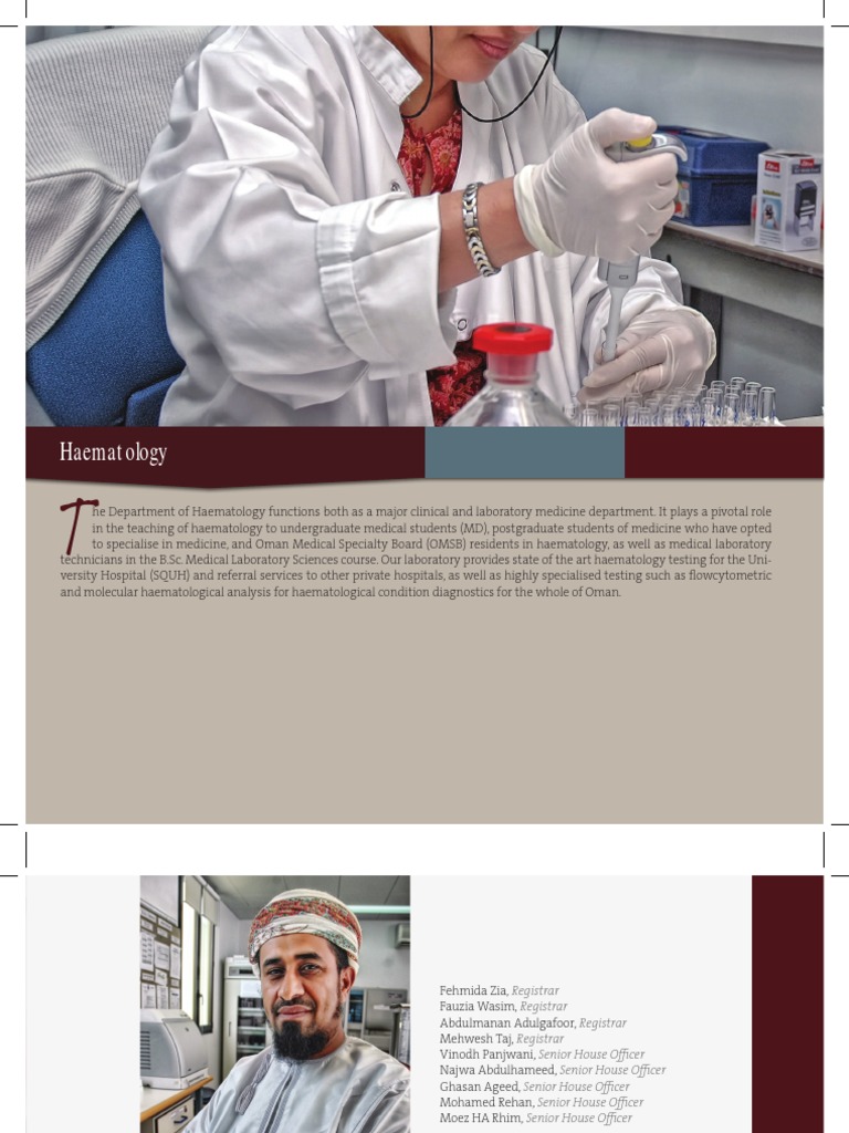 Annual Report 2009-2010: Haematology | PDF | Hematopoietic Stem Cell ...