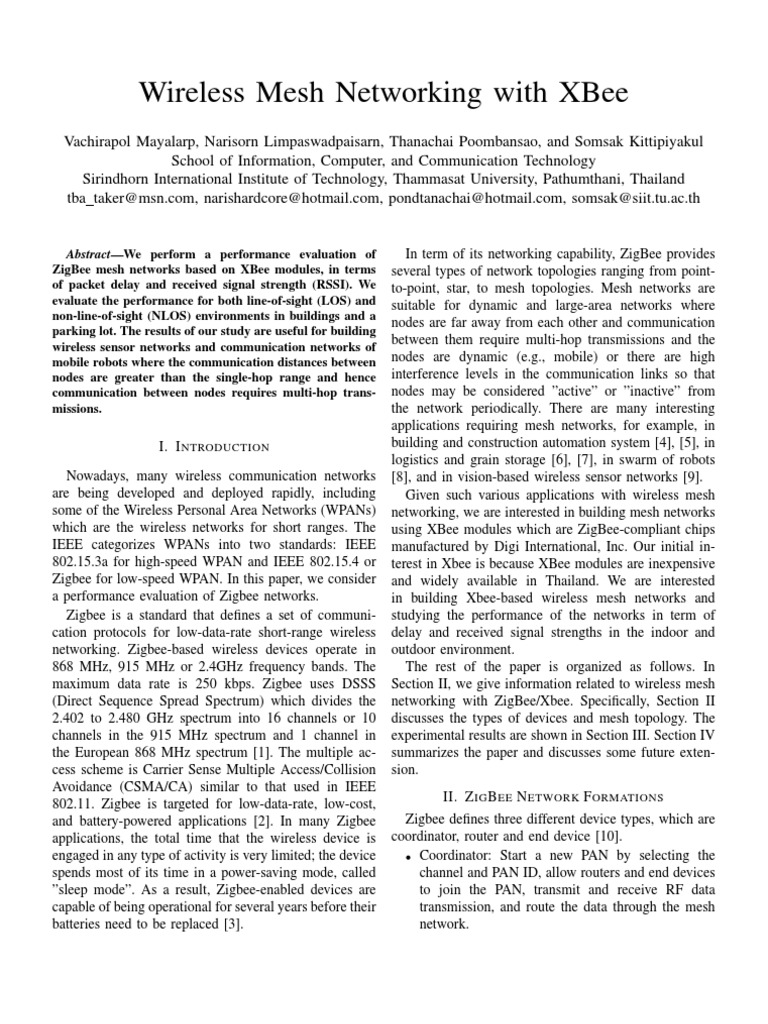 Working - with.XBee-Final ZBNetwk 100328 | PDF | Network Topology ...