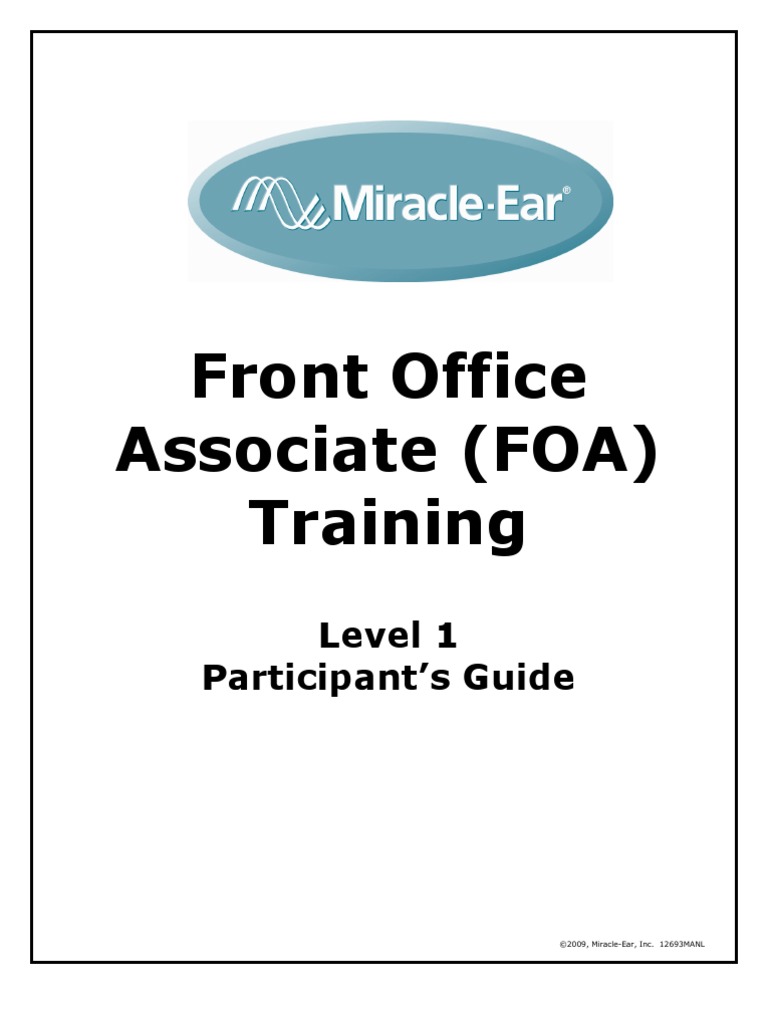 Front Office Associate Participants Guide | PDF | Empathy | Psychology