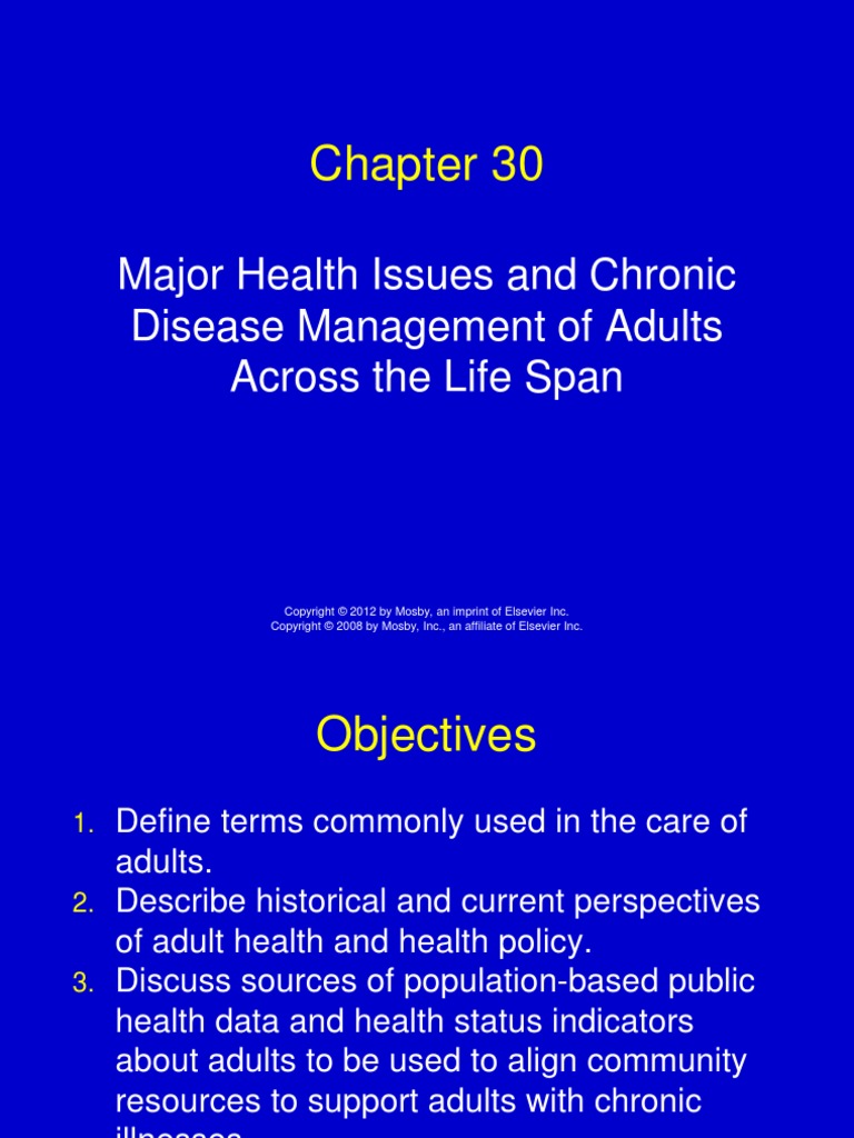 Major Health Issues and Chronic Disease Management of Adults Across The ...