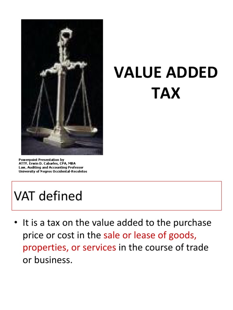 Taxation 08 - Value Added Tax | Value Added Tax | Receipt