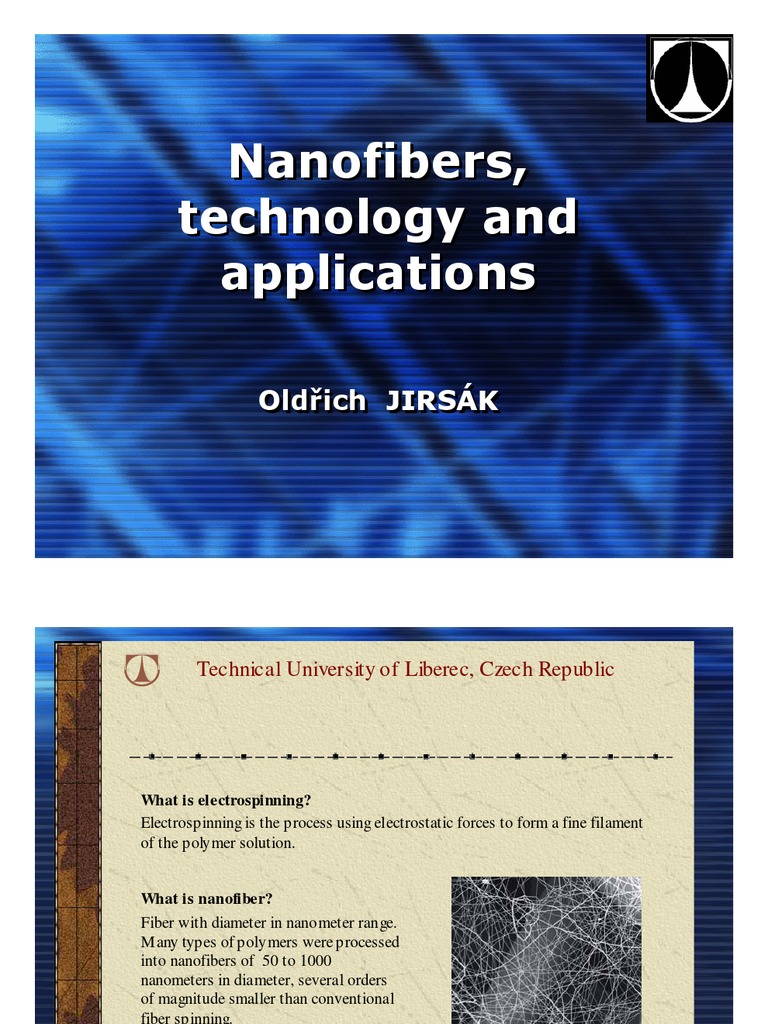 Nanofibers, Technology and Applications | PDF | Fibers | Polymers
