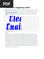 Eletrical Megger Test Form Rev 2,090402 For Stencil | PDF