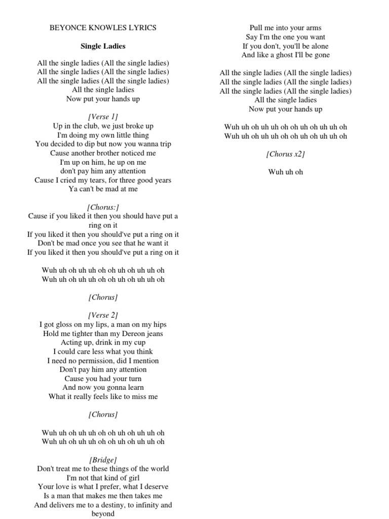 Single - Ladies - Beyonce