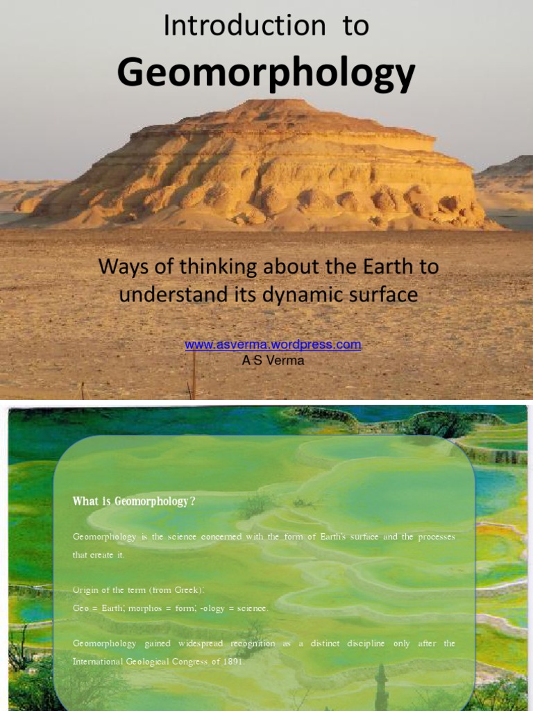 Geomorphology Introduction | PDF | Geomorphology | Plate Tectonics