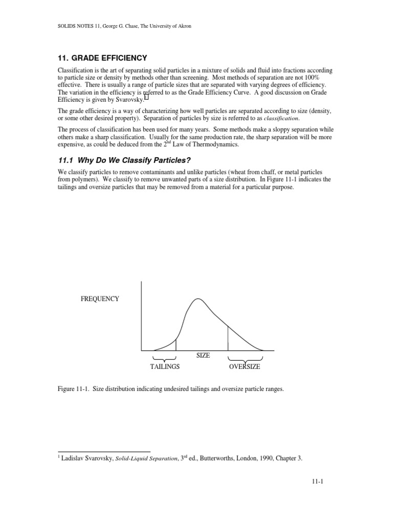 SolidsNotes11 Grade Efficiency | PDF | Filtration | Particle Size ...