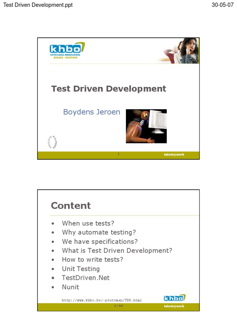 Test Driven Development | PDF | Test Driven Development | Unit Testing